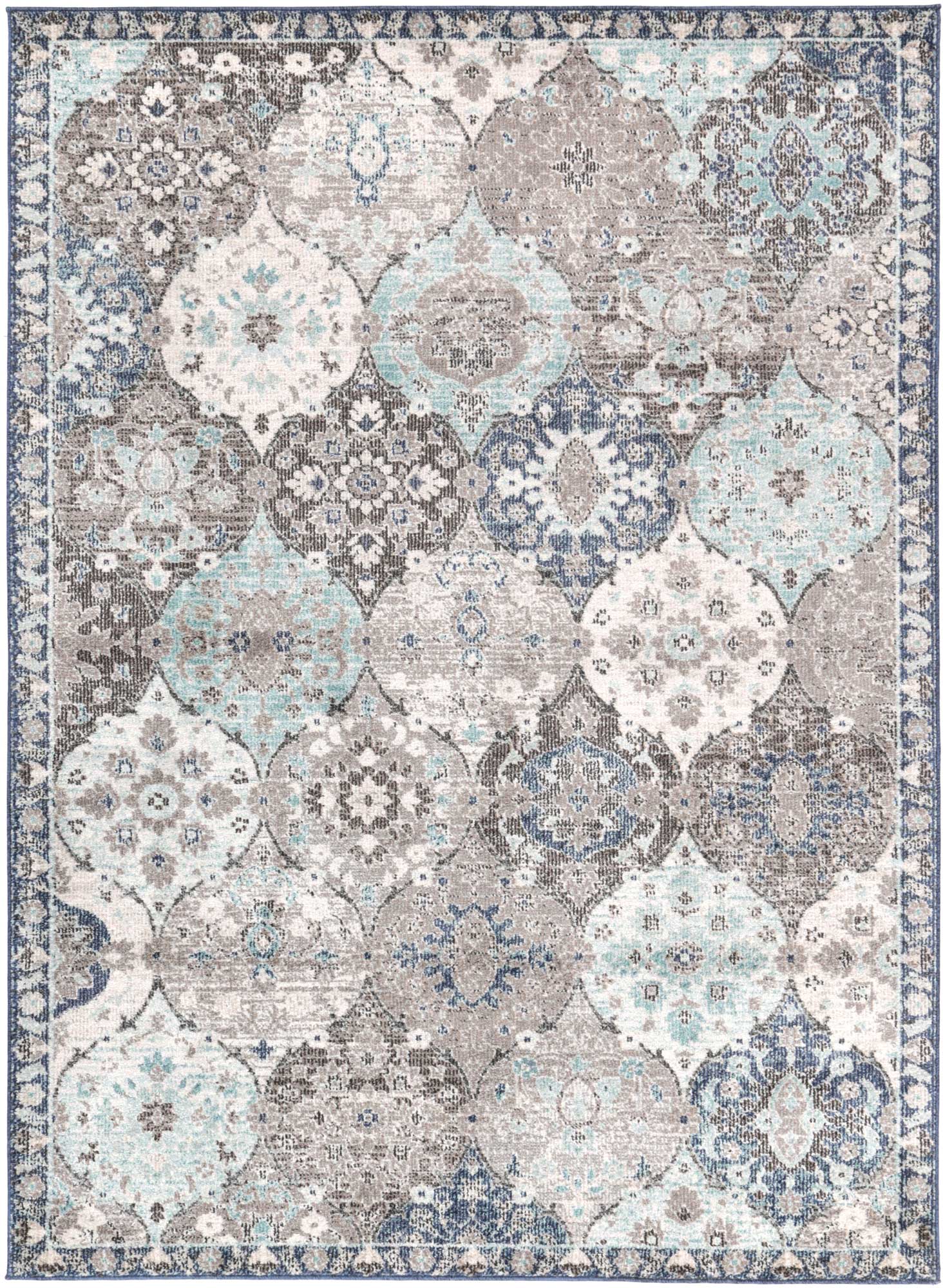 Ezra Multi Blue Lantern Rug l Qaleen - Online Rug Store – InVogue Rugs ...