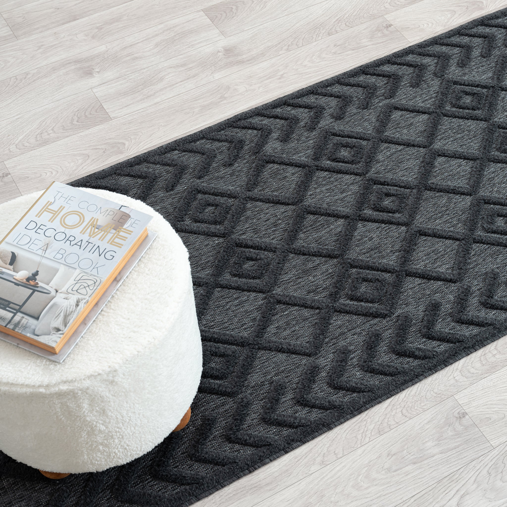 Calm 416 Charcoal Hallway Runner – InVogue Rugs and Flooring Box Hill
