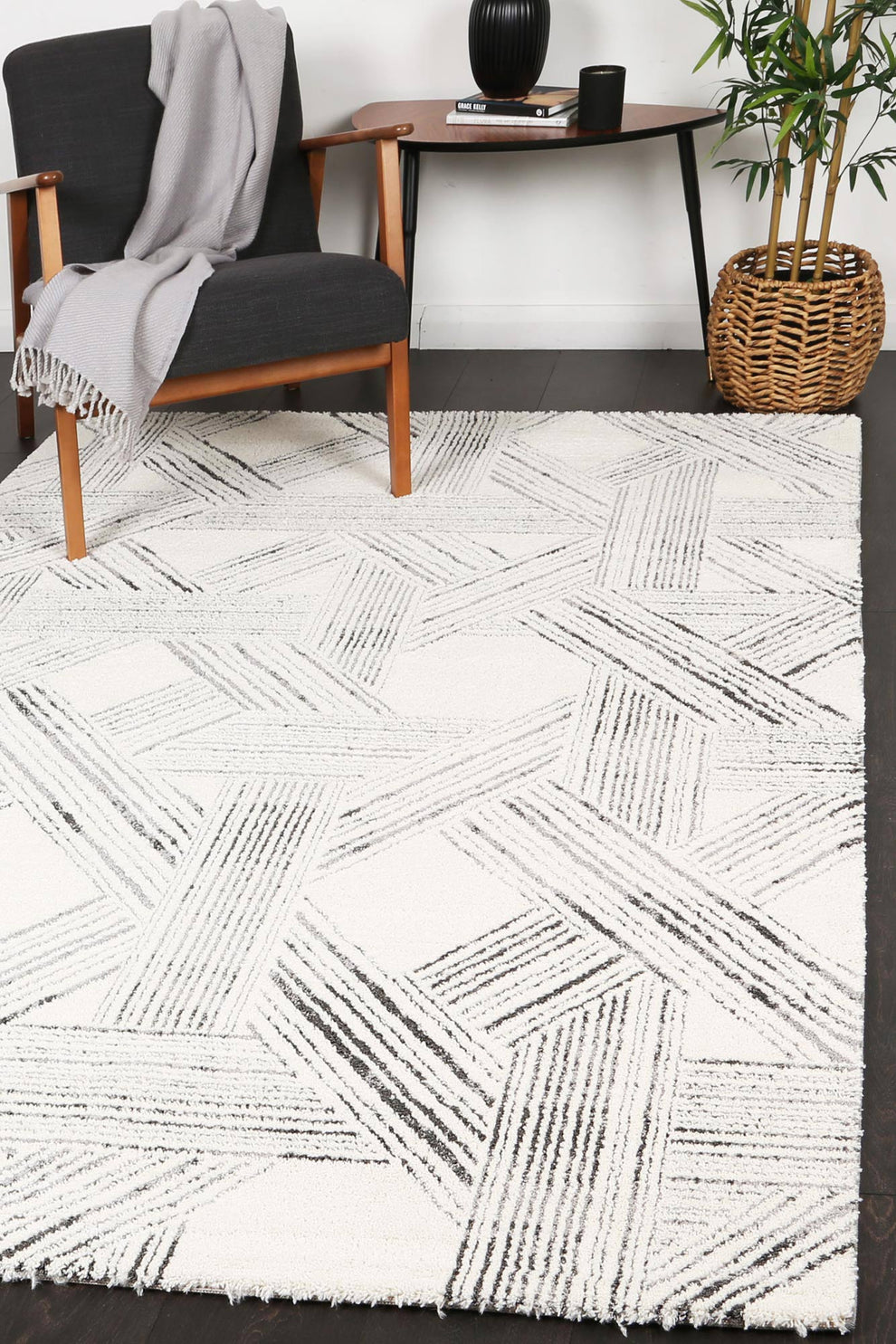Verve Light Grey Geometric Rug – InVogue Rugs and Flooring Box Hill